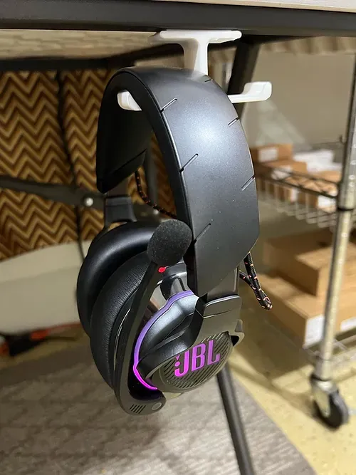 3D Printed Under-Desk Headphone Stand Mount Holder by Nicholas Mootoo ...