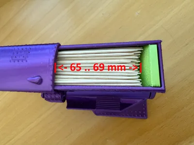 Print in Place - Toothpick Dispenser - V5.44 by GmD MakerWorld ...