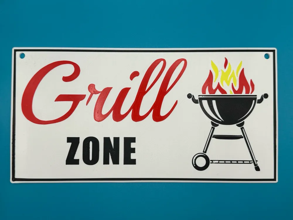 Grill / BBQ zone sign for the garden by welles - MakerWorld