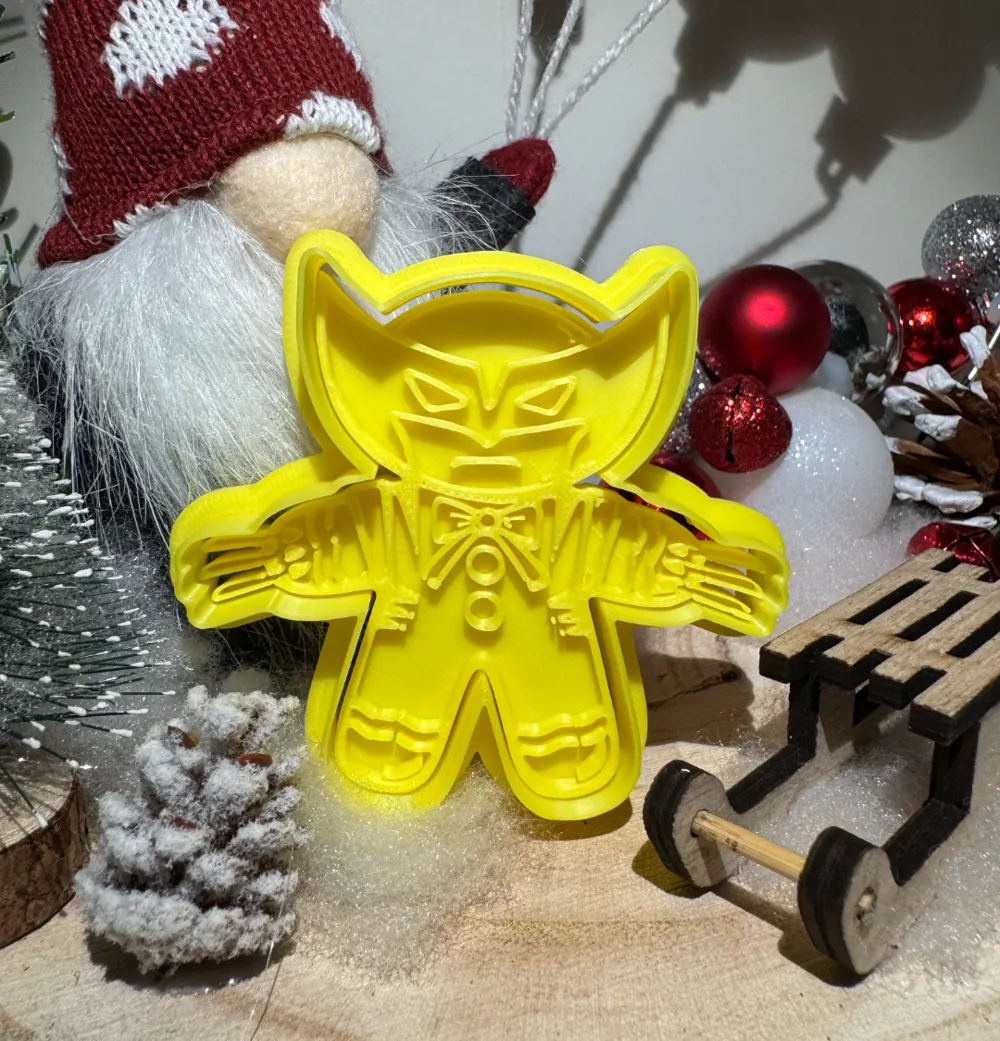 Wolverine Gingerbread man Cookie cutter by MIPA.3D - MakerWorld