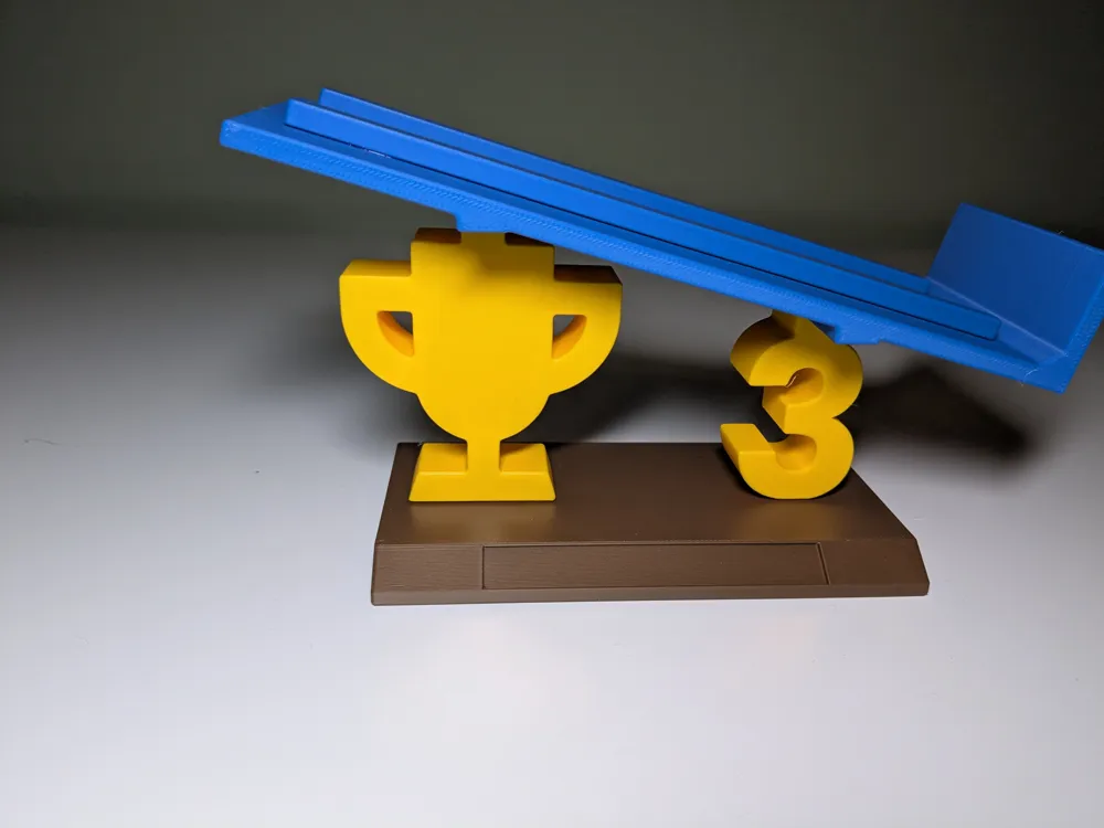 Pinewood Derby Trophy and Display Stand - Free 3D Print Model - MakerWorld