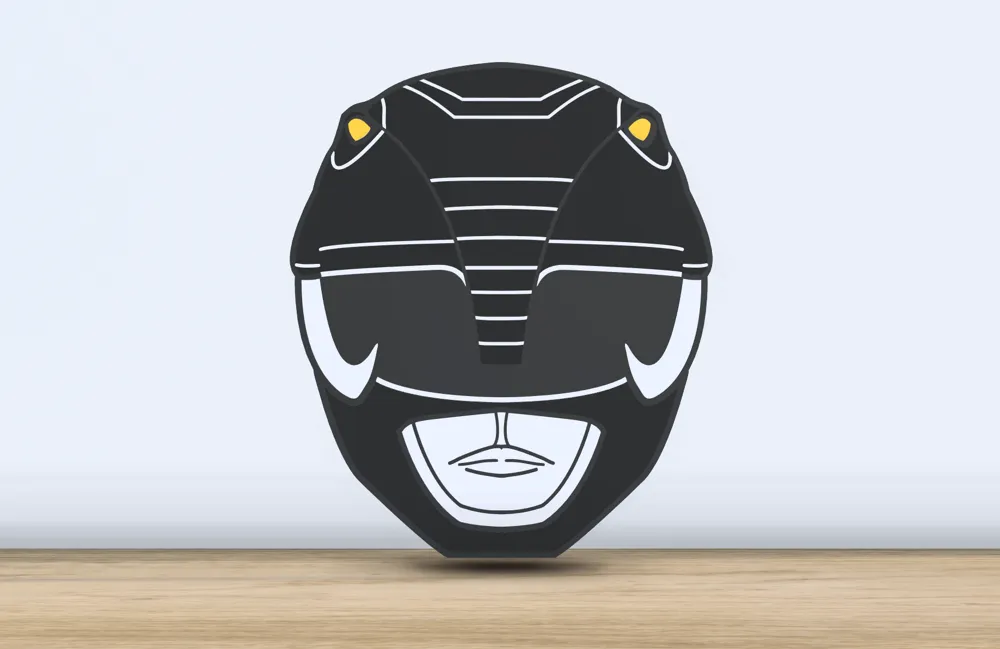 Black Ranger - Layered - Wall Art - Power Rangers - Free 3D Print Model ...