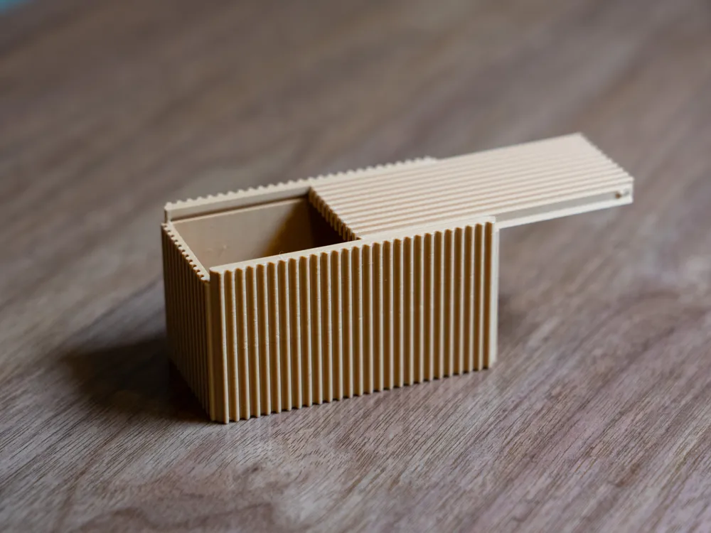 Ribbed Slide Box - with Snap Lock Lid by Kani MakerWorld: Download Free ...