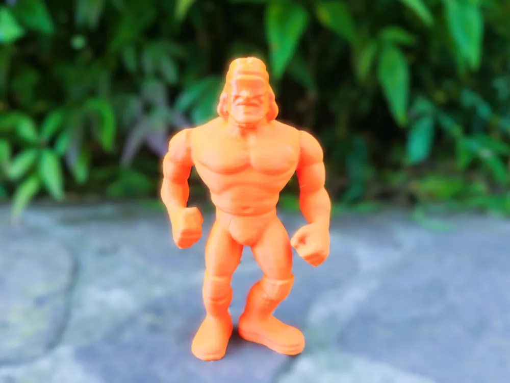 WWF Macho Man Randy Savage - vintage figure repro - Free 3D Print Model ...