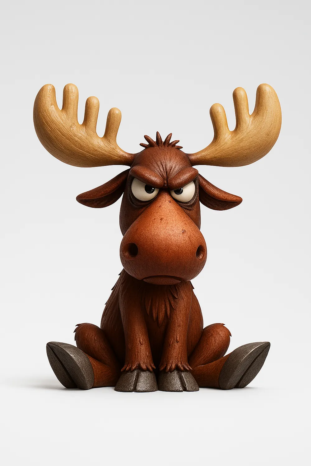 Grumpy Moose - Free 3D Print Model - MakerWorld