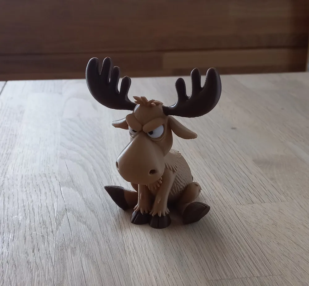 Grumpy Moose - Free 3D Print Model - MakerWorld