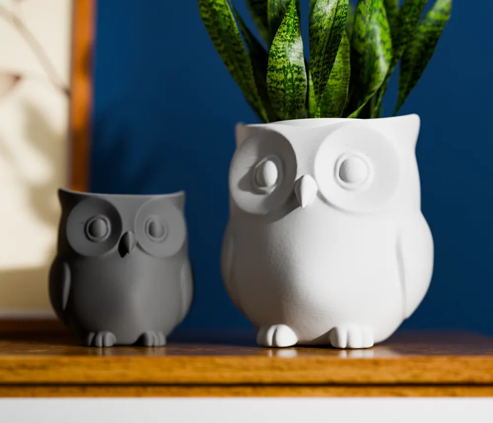 Owl Indoor Plant Pot - Free 3D Print Model - MakerWorld