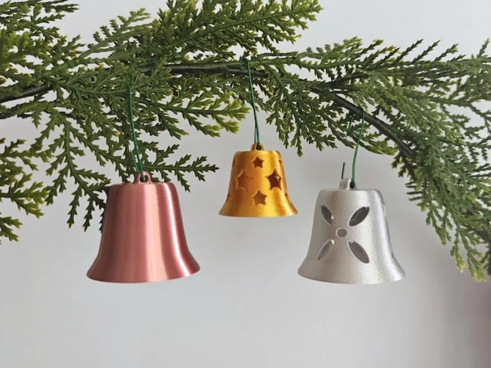 Christmas Tree Bell Ornaments - Free 3D Print Model - MakerWorld