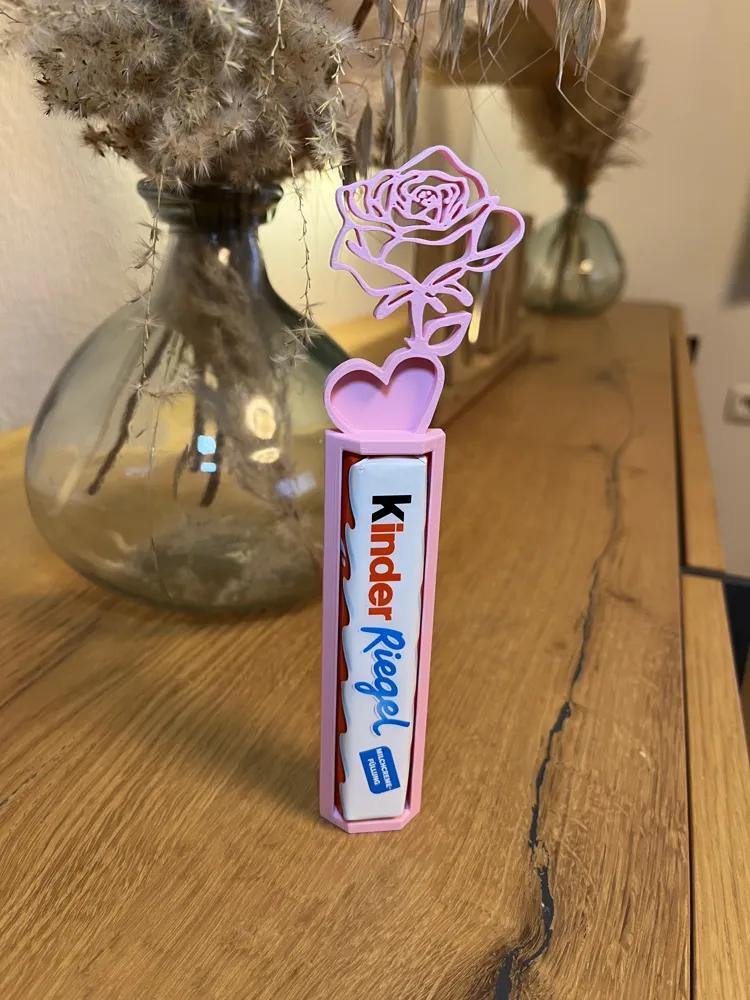 Roses Meet Chocolate for Duplo & Kinder Surprise Bars - Free 3D Print ...