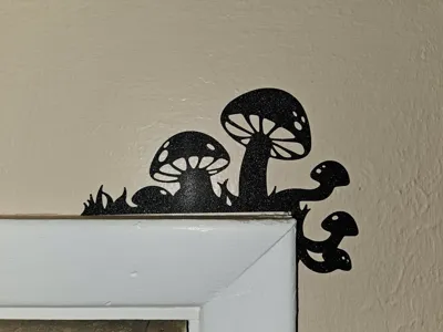 Mushroom Door Corner Topper by Ocular Dynamic MakerWorld: Download Free ...