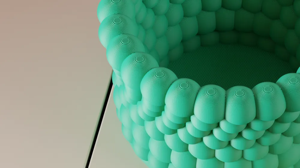 Sphere Plant Pot. bubbble texture planter. Modern by Abstractia Design ...