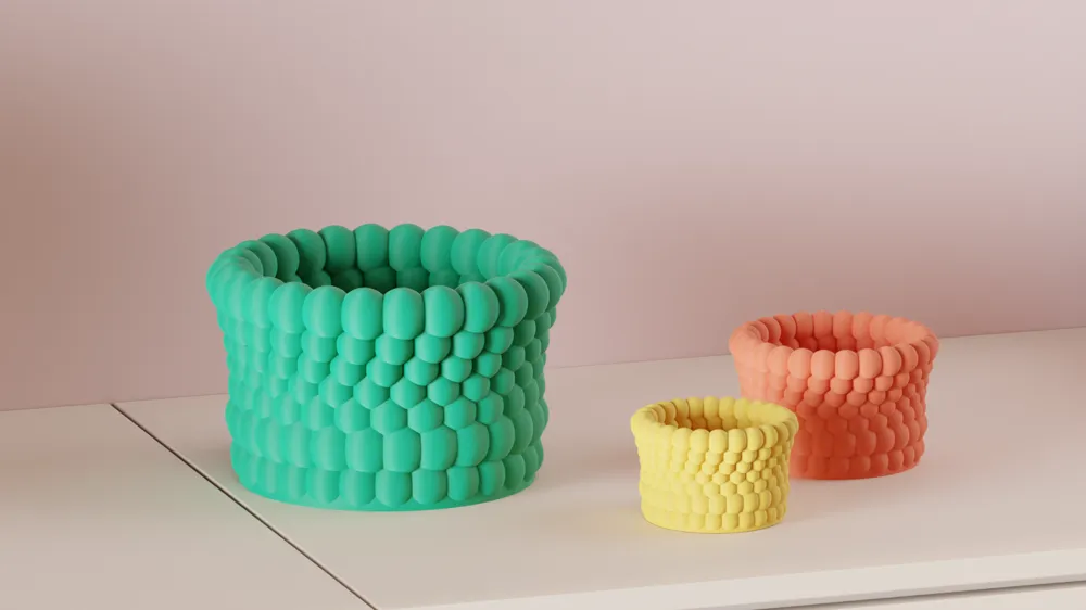 Sphere Plant Pot. bubbble texture planter. Modern by Abstractia Design ...