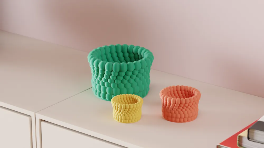Sphere Plant Pot. bubbble texture planter. Modern by Abstractia Design ...