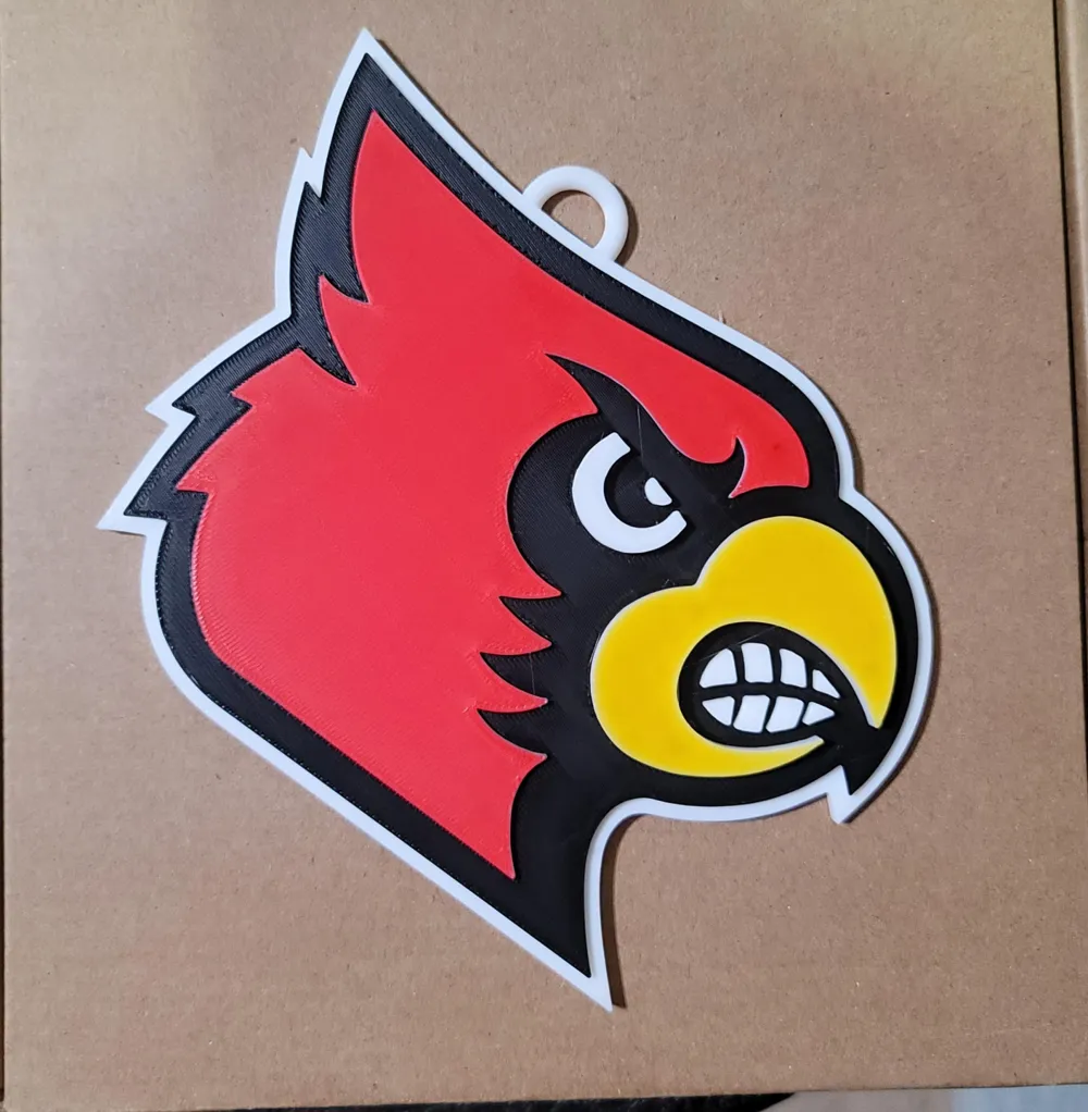 LOUISVILLE 3D Logo 180mm series - Free 3D Print Model - MakerWorld