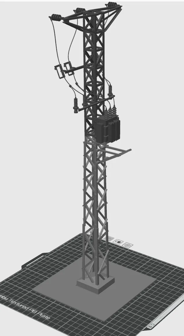Electric transformer pole - Free 3D Print Model - MakerWorld