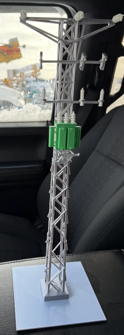 Electric transformer pole Remixed by maxlap MakerWorld: Download Free 3D Models