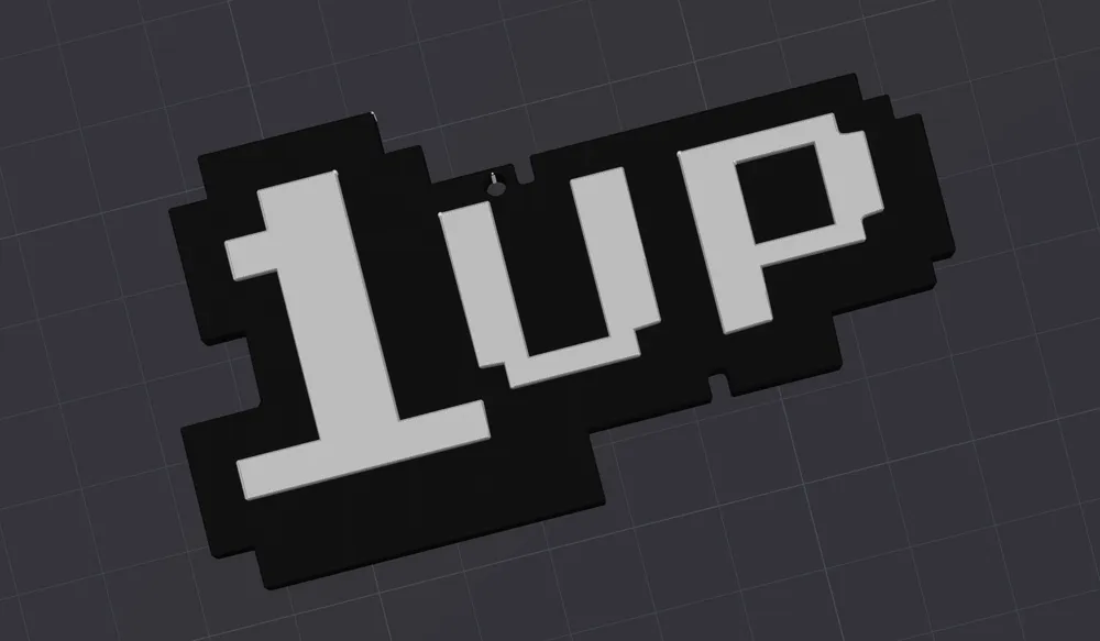 1Up Sign Decoration Nintendo Retro Gaming Sign by kiyroi - MakerWorld