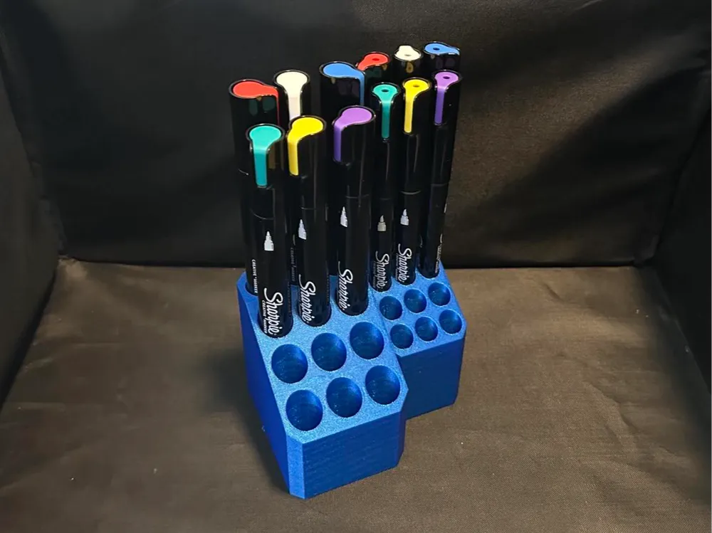 Sharpie Creative Marker Caddy - Chisel & Brush Tip by BATTCAVE - MakerWorld