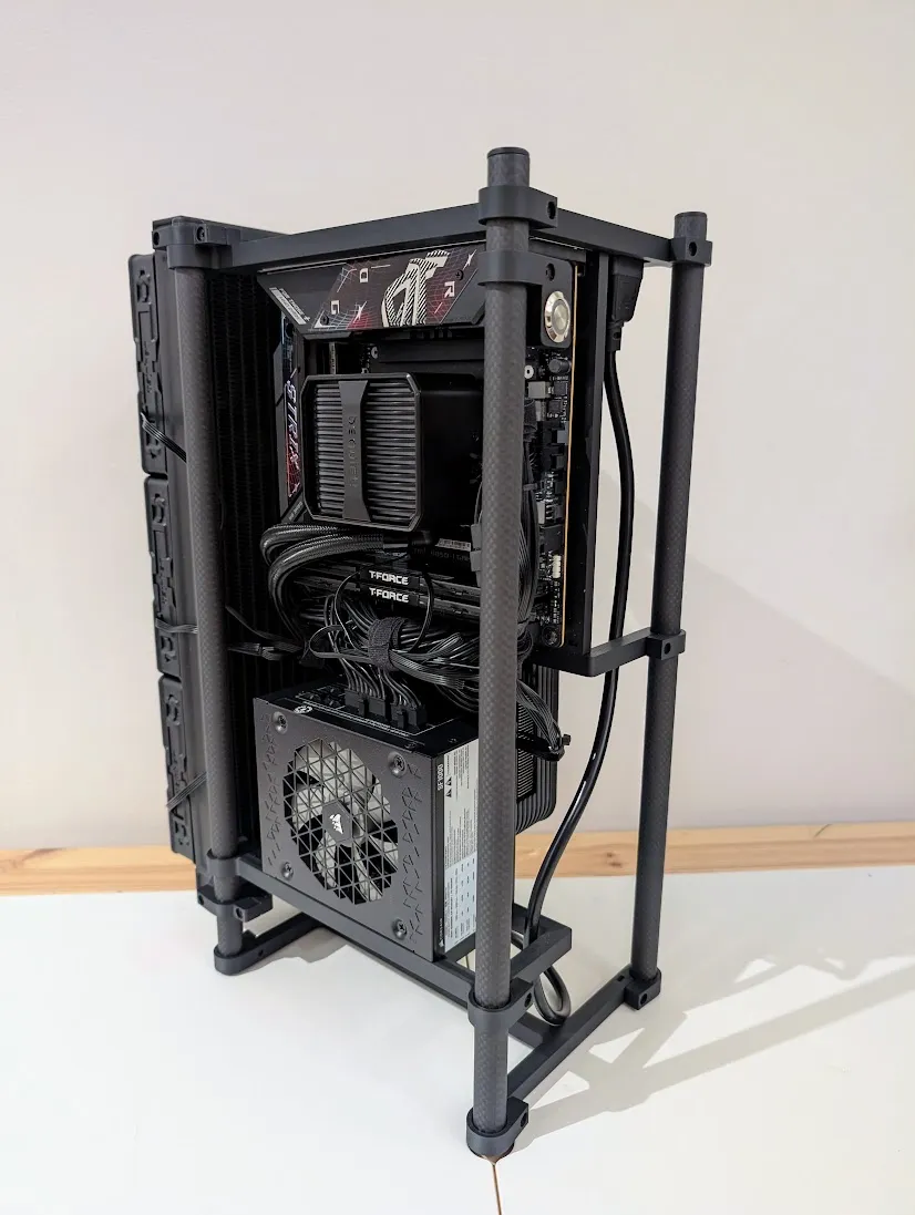 SFF ITX Modular Open Frame Case - Free 3D Print Model - MakerWorld
