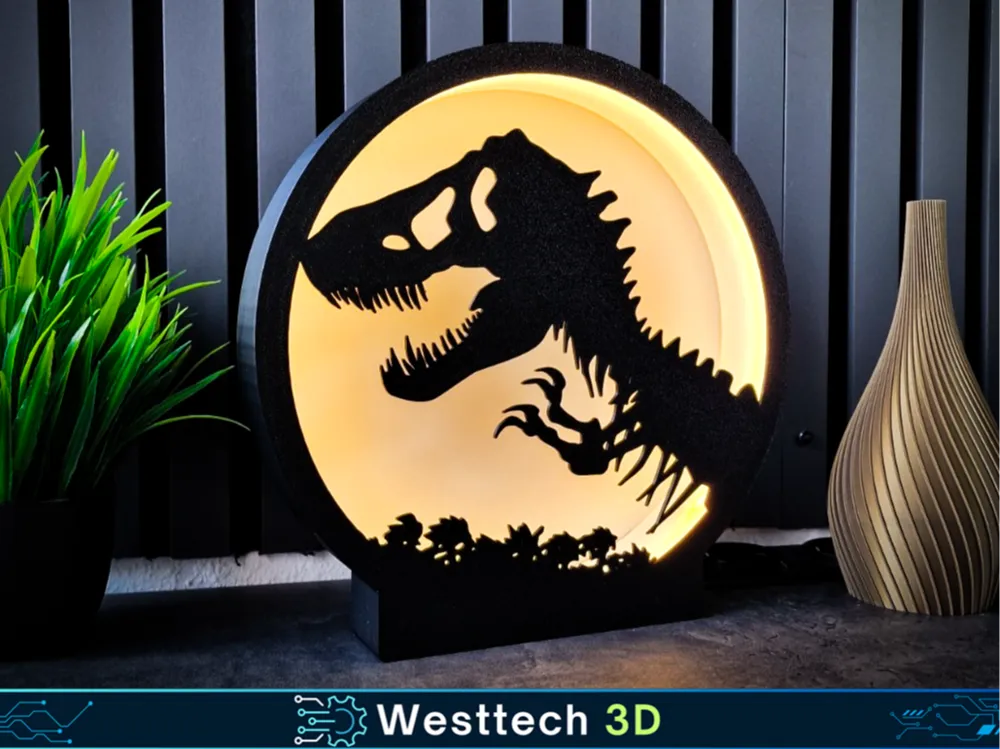T-REX Bone LED Lampe by Westtech 3D MakerWorld: Download Free 3D Models