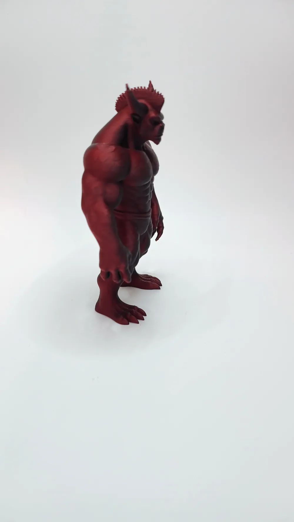 Horned Titan of Demonic Fury - Free 3D Print Model - MakerWorld