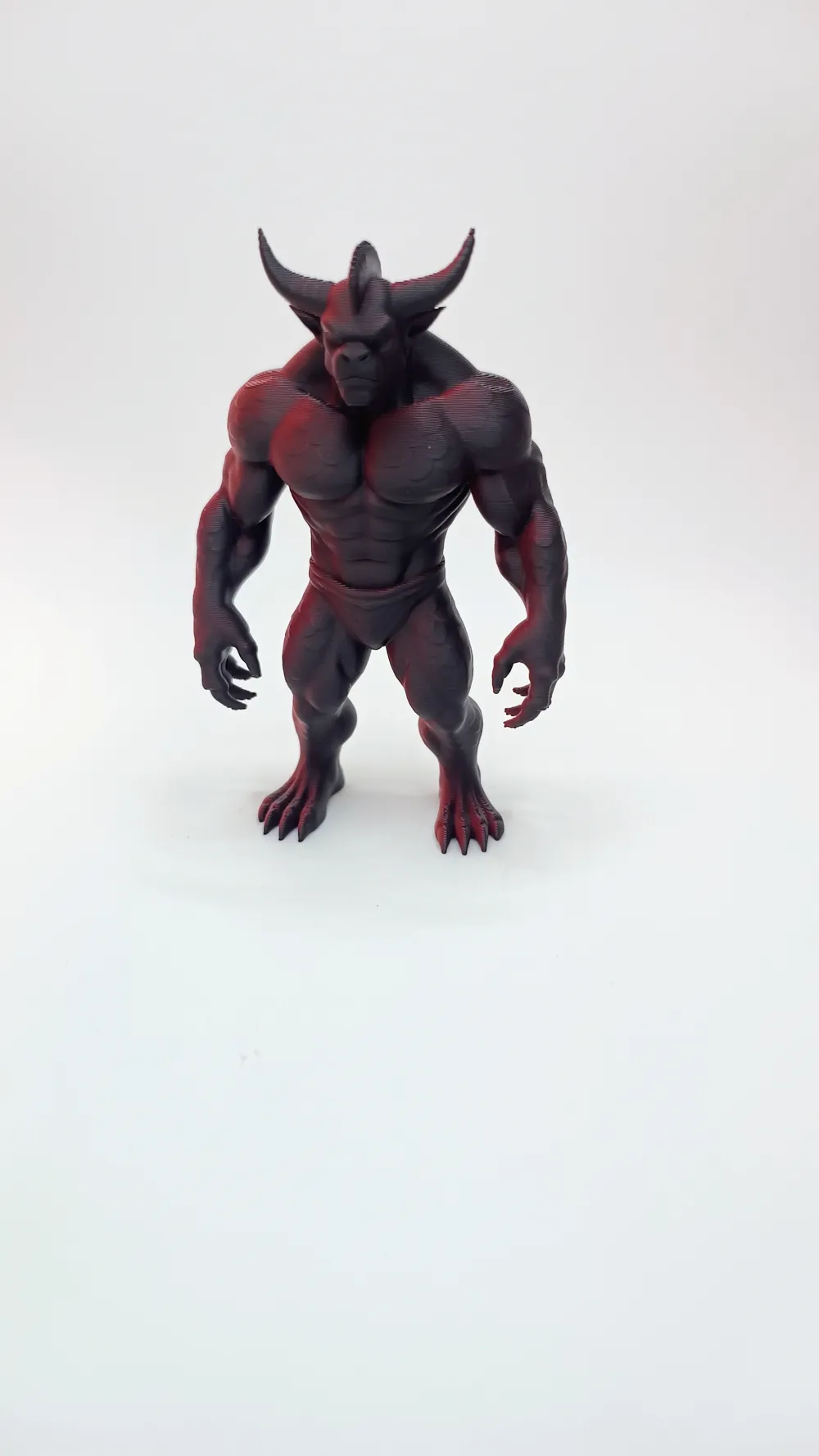 Horned Titan of Demonic Fury - Free 3D Print Model - MakerWorld