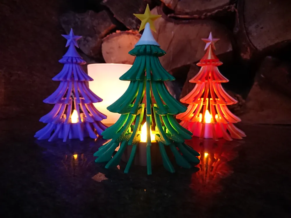 Christmas Tree Lamp by mkl3D MakerWorld: Download Free 3D Models