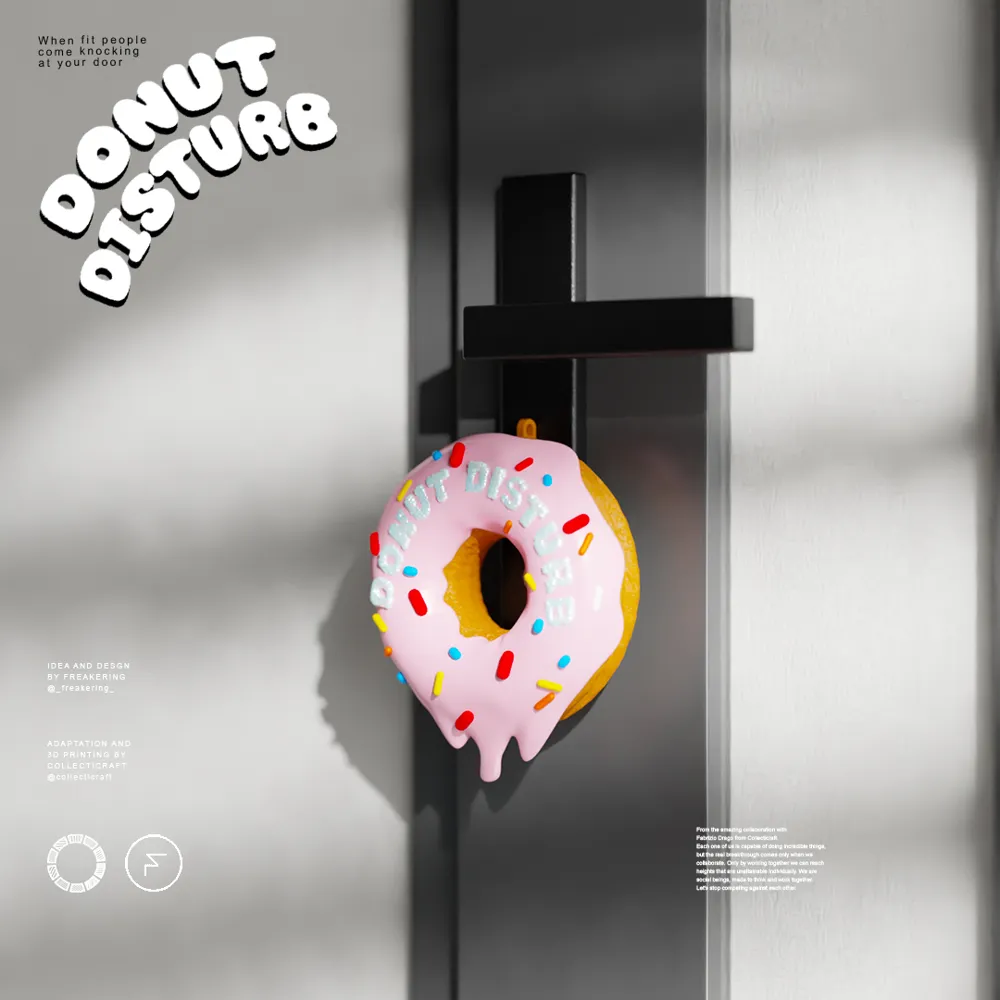 Donut Disturb - Door Hanger by Collecticraft - MakerWorld