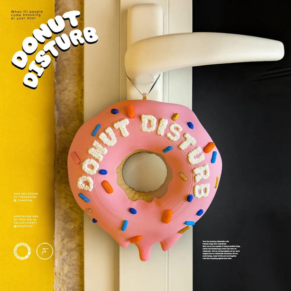 Donut Disturb - Door Hanger by Collecticraft - MakerWorld