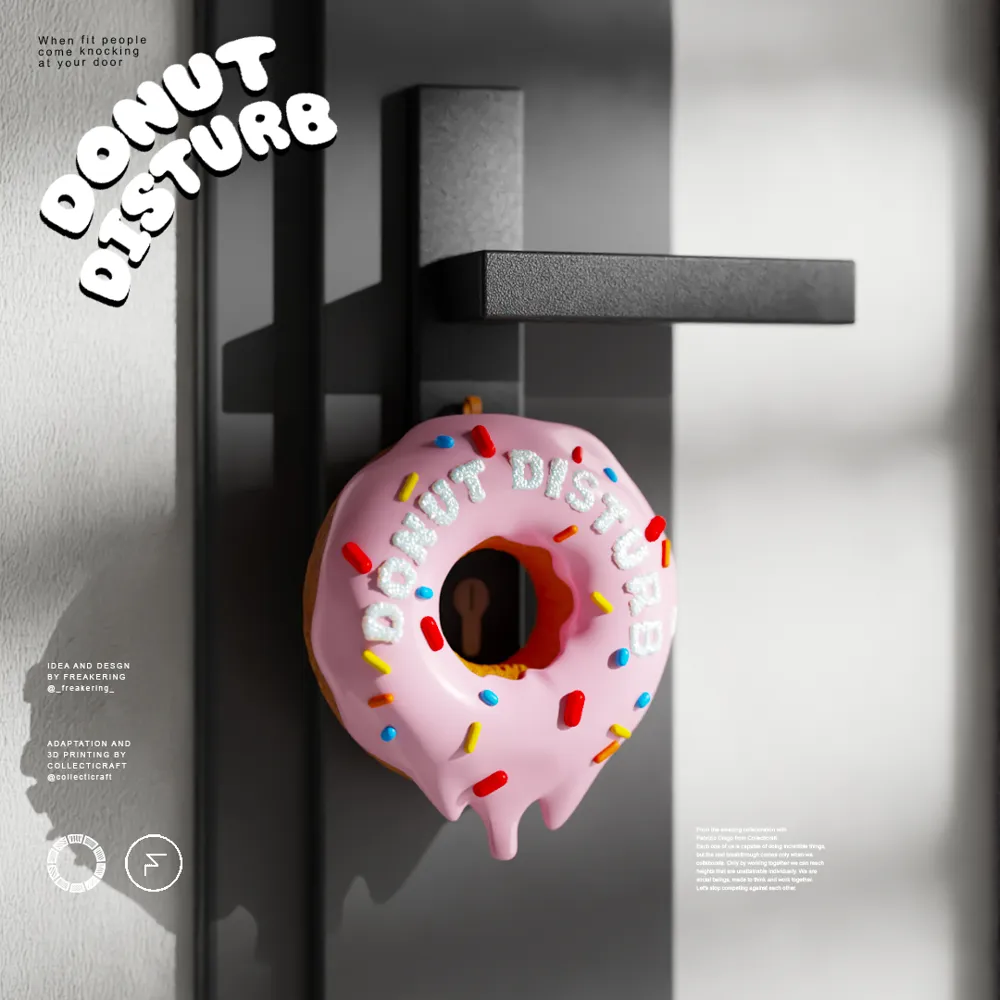 Donut Disturb - Door Hanger by Collecticraft - MakerWorld