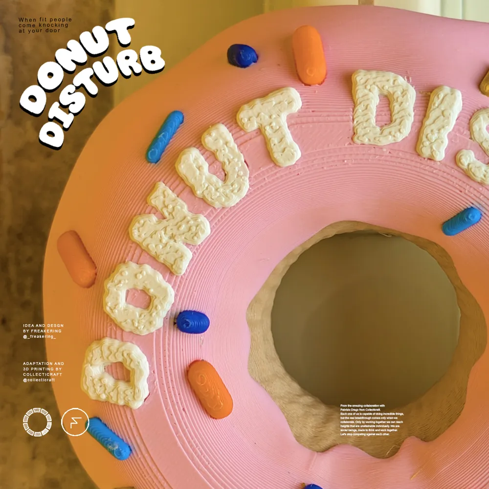 Donut Disturb - Door Hanger by Collecticraft - MakerWorld