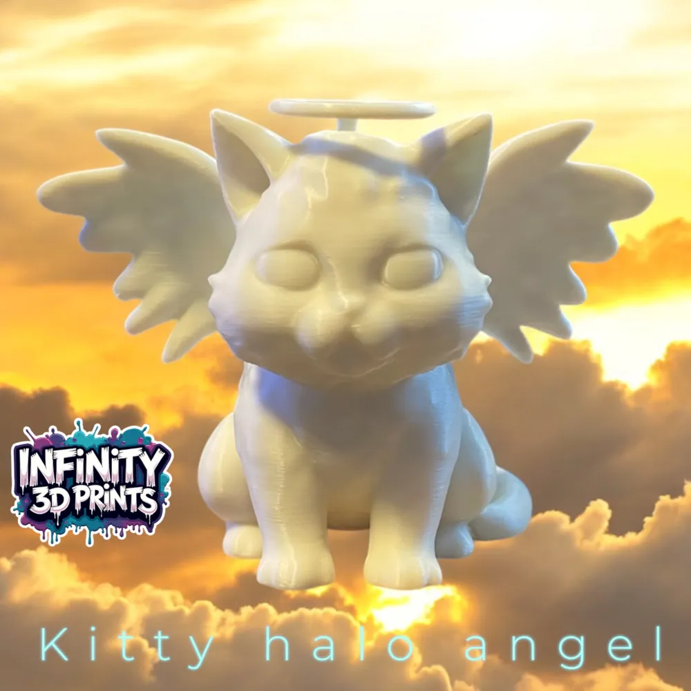 kitty halo angel by INFINITY 3D PRINTS - MakerWorld