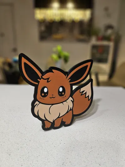 Evoli/Eevee Logo by Tommy Gun - MakerWorld
