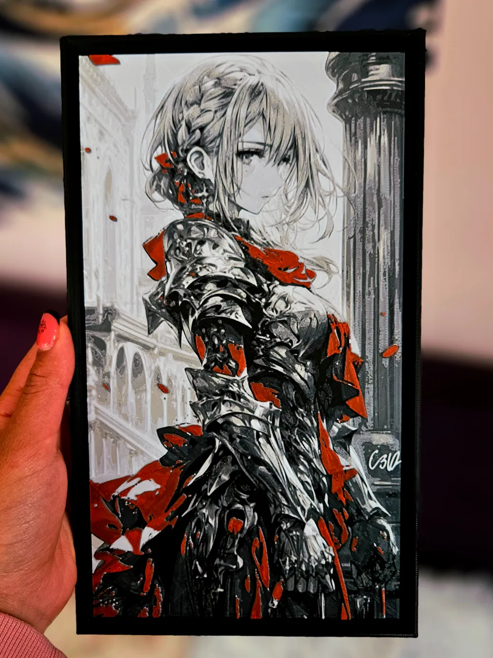 Fantasy Knight (HueForge) by C3D - MakerWorld