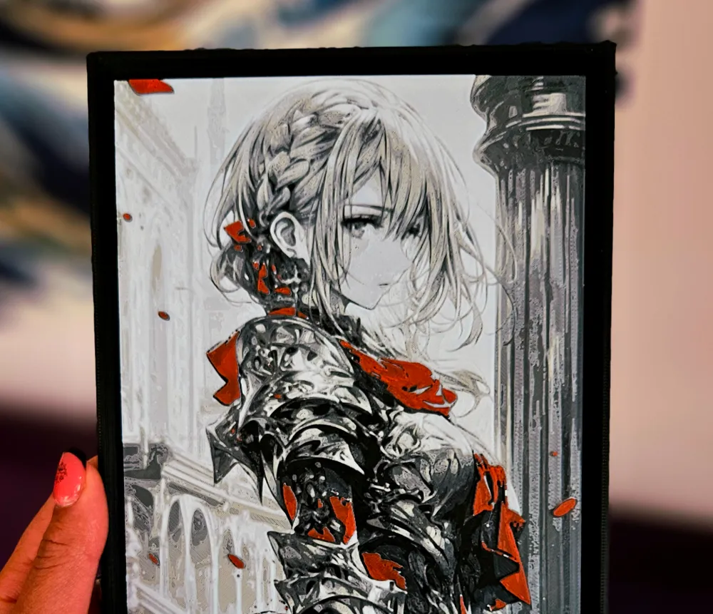 Fantasy Knight (HueForge) by C3D - MakerWorld