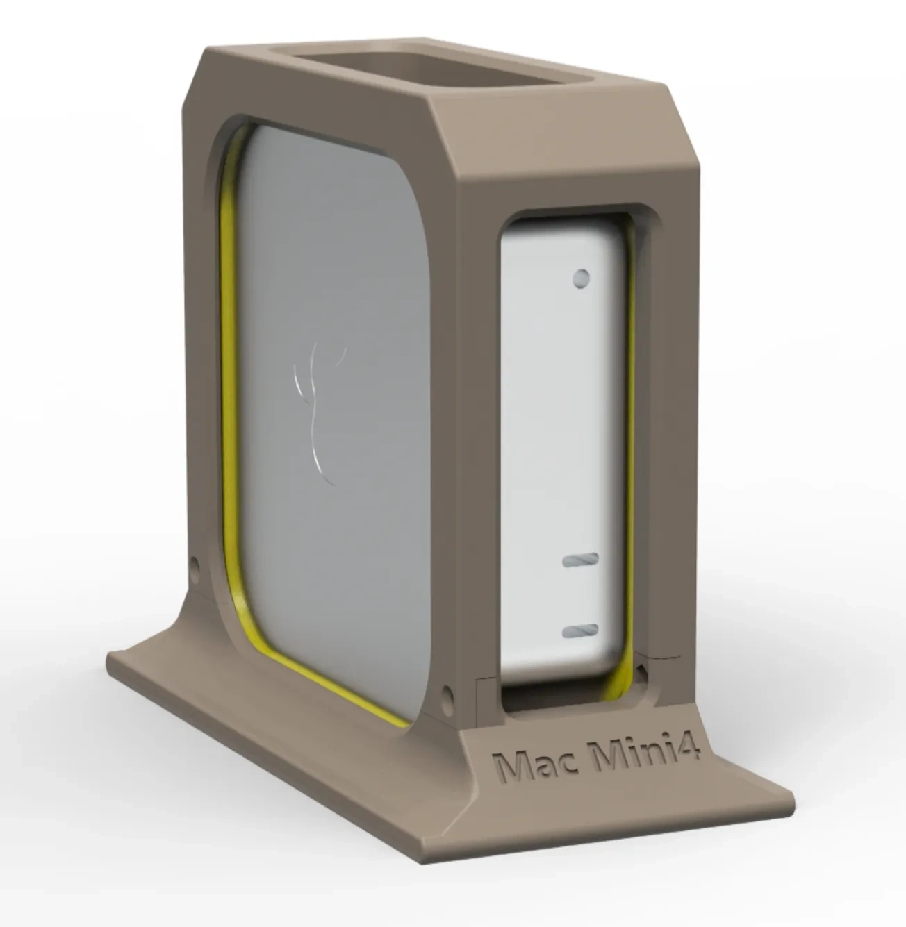 【beta version】Apple Mac mini 4 Vertical Stand with TPU Protective Frame ...