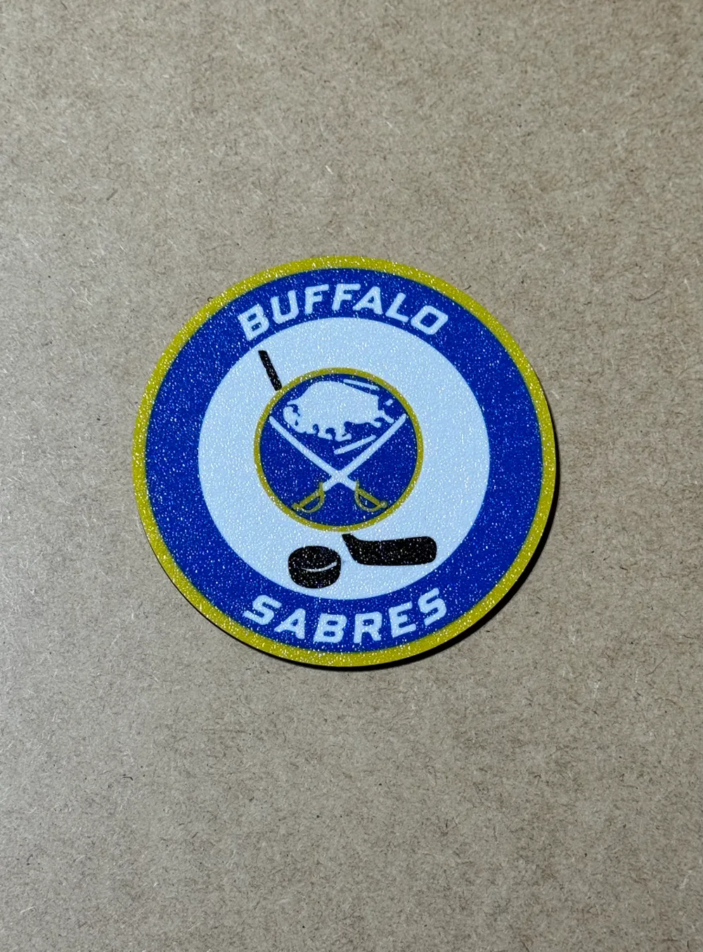 Buffalo Sabres NHL hockey custom logo coaster by JabHook - MakerWorld