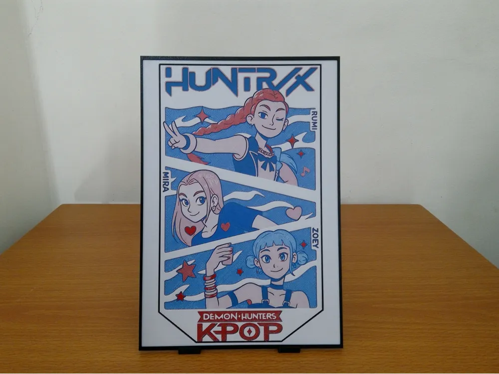 Huntrix Kpop Demon Hunters by HueForge-Crewss MakerWorld: Download Free ...