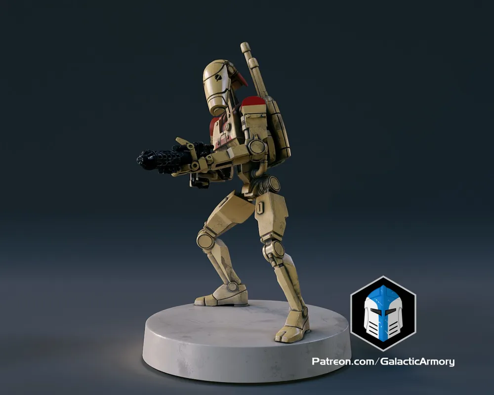 Battle Droid Figurine - Heavy by Galactic Armory - MakerWorld