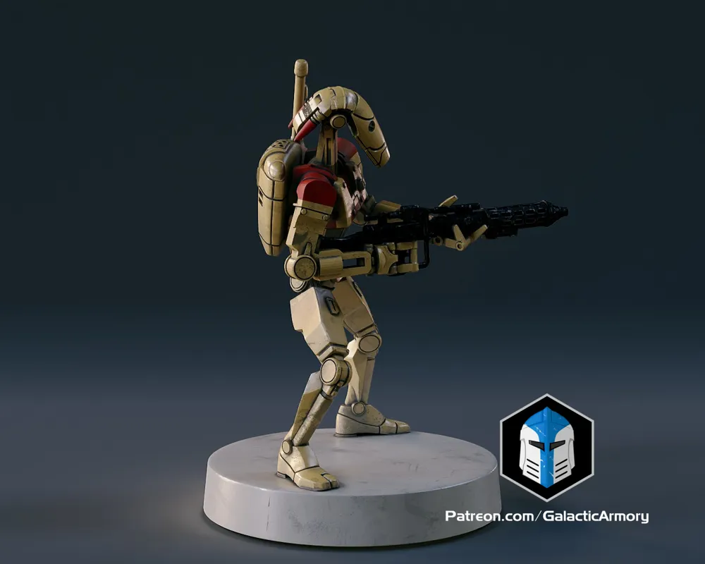 Battle Droid Figurine - Heavy by Galactic Armory - MakerWorld