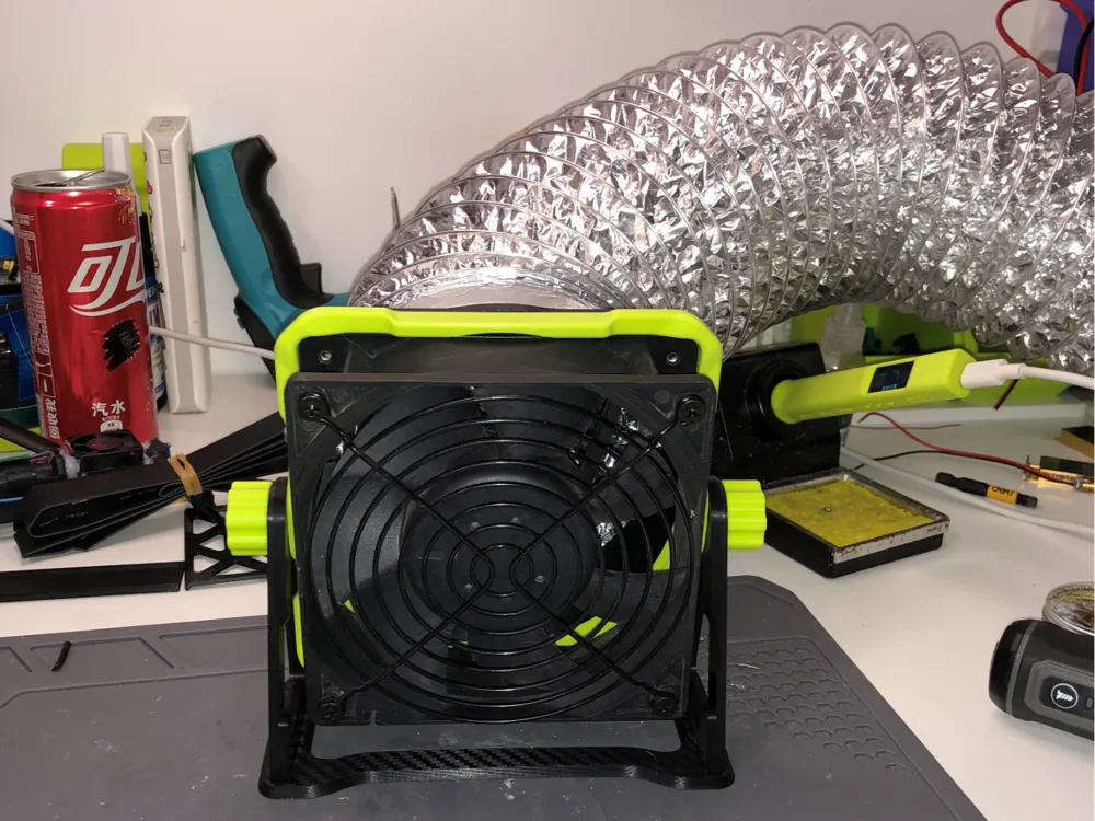 PC Desk Fan Blower Stand Base Modified Exhaust Fan Kit by TrapboT ...