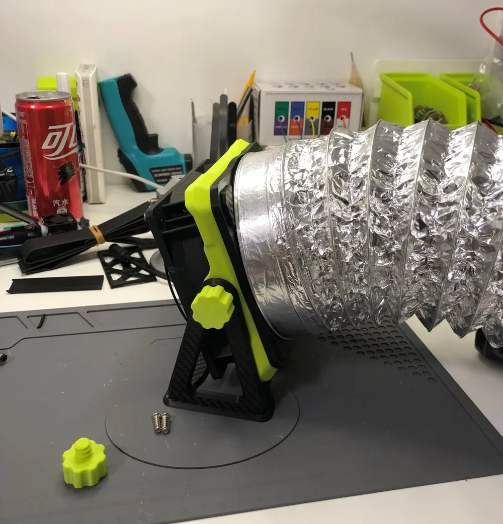 PC Desk Fan Blower Stand Base Modified Exhaust Fan Kit by TrapboT ...