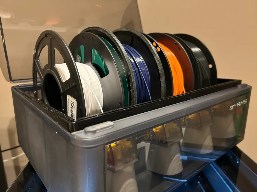 Bambulab ams lid wedge riser for allowing use of taller spools while ...