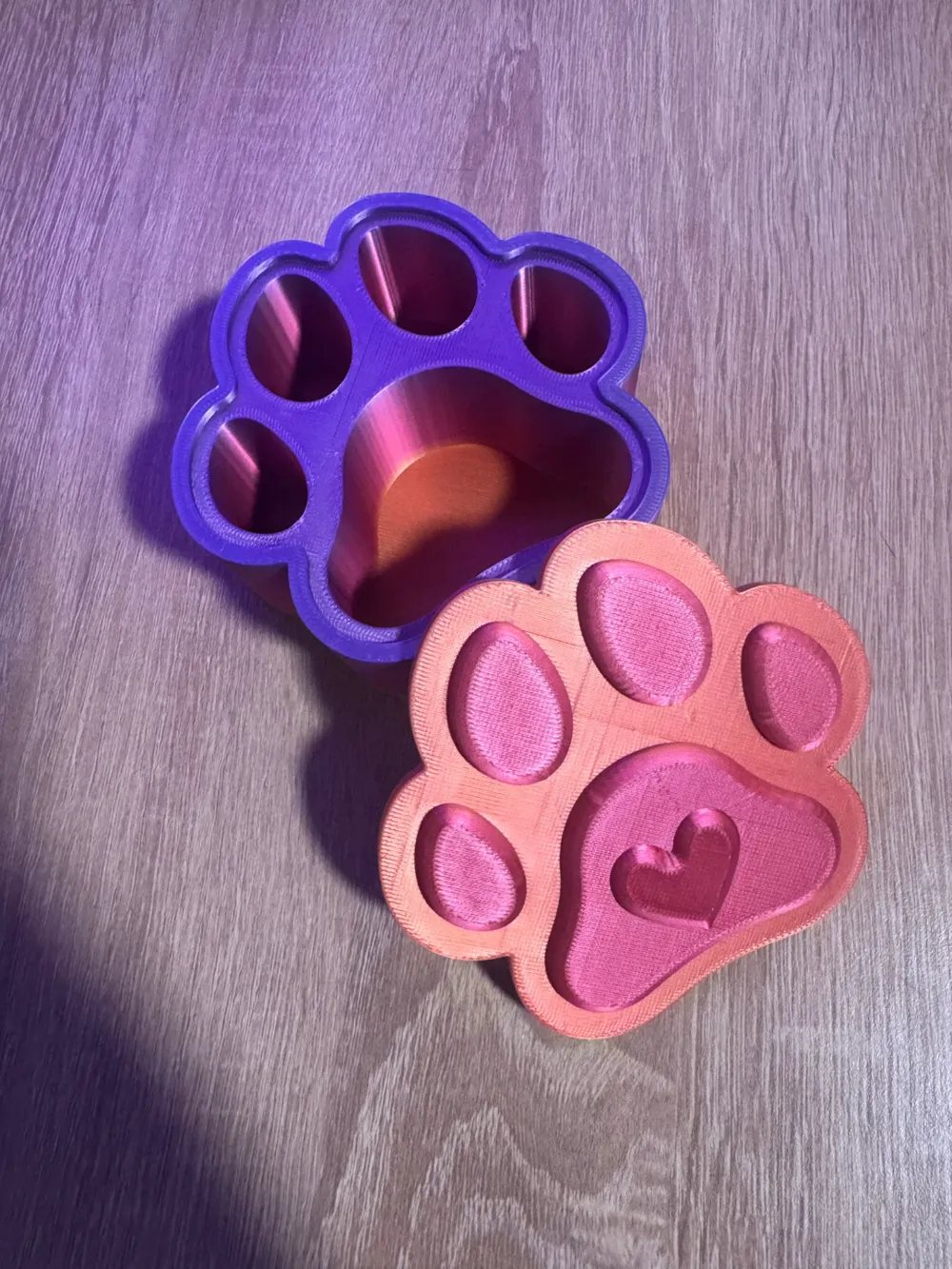 Paw Print Box for Jewelry or Treats by RealDevil1997 - MakerWorld