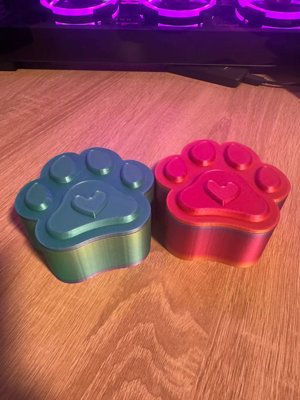 Paw Print Box for Jewelry or Treats by RealDevil1997 - MakerWorld