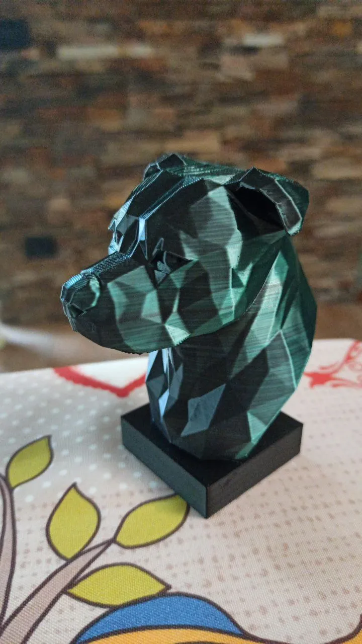 Staffordshire Bull Terrier (Staffy) Lowpoly Bust Remixed by Evenfall7 ...