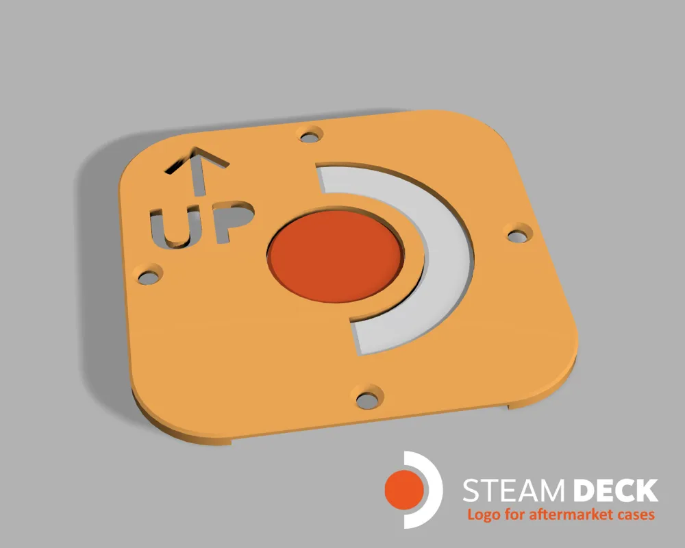 Steam Deck Logo for aftermarket cases by Cernott MakerWorld: Download ...