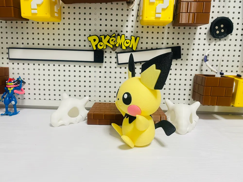 Pokémon — Pichu (Multi-color Assembly, No AMS) Pichu Pokémon by 手残的Leo ...