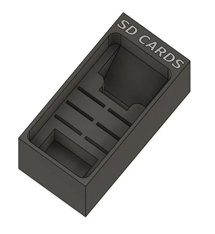 SD Card Insert for Babo Drawers (1x2) by LarryCnAZ - MakerWorld