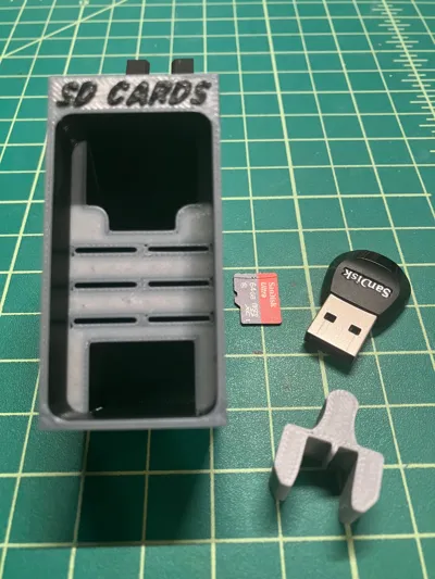 SD Card Insert for Babo Drawers (1x2) by LarryCnAZ - MakerWorld